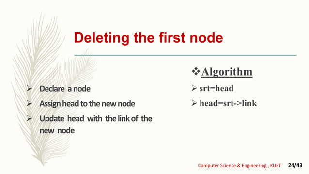 Singly And Circular Linked List Pptx Programming Languages Computing
