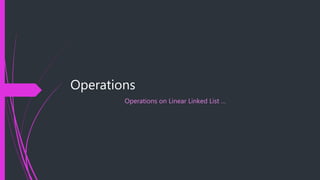 Linked list | PPTX | Programming Languages | Computing