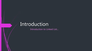 Linked list | PPTX | Programming Languages | Computing
