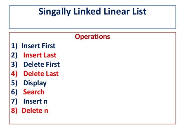 Linked list | PPT