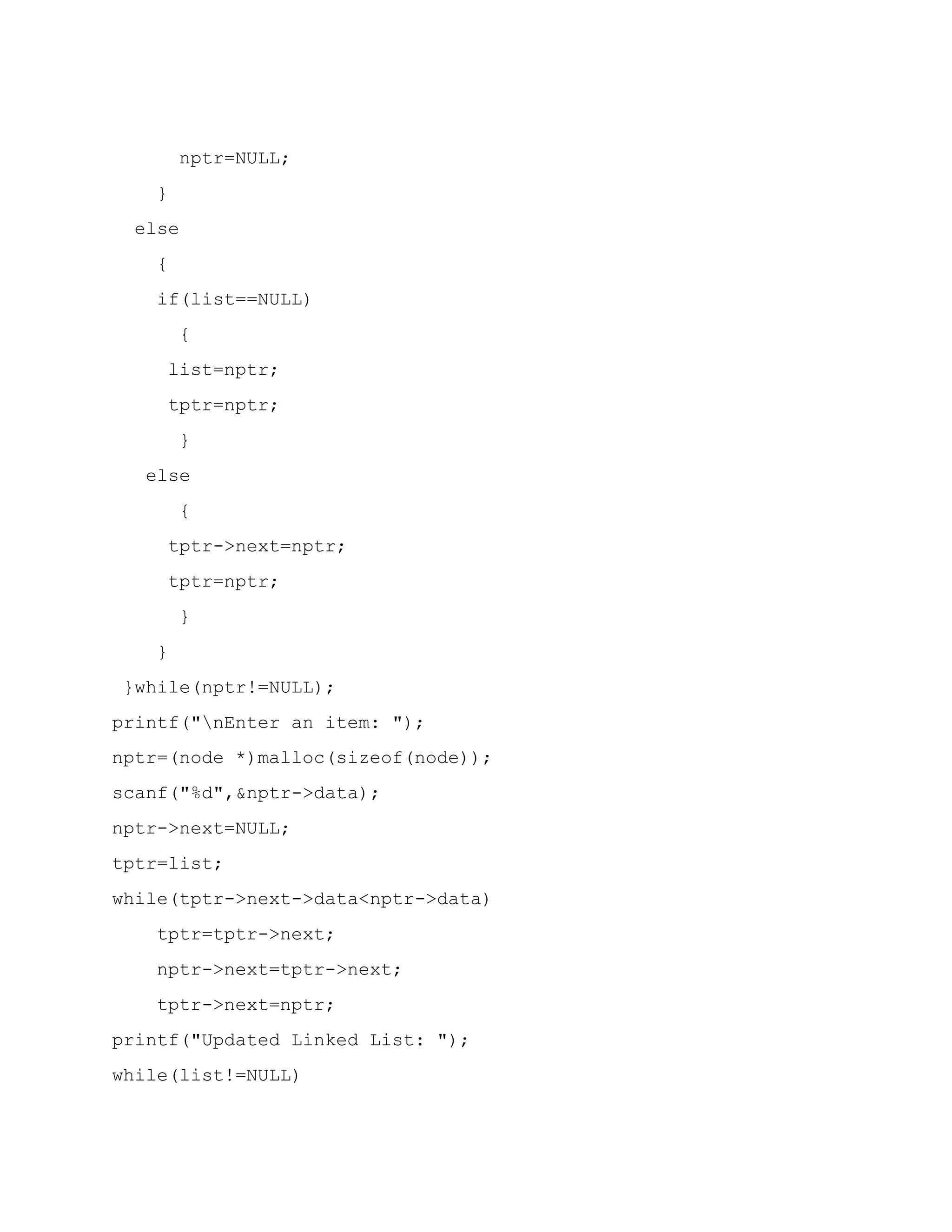 Linked list | PDF | Programming Languages | Computing