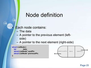 Linked list.pptx | Programming Languages | Computing