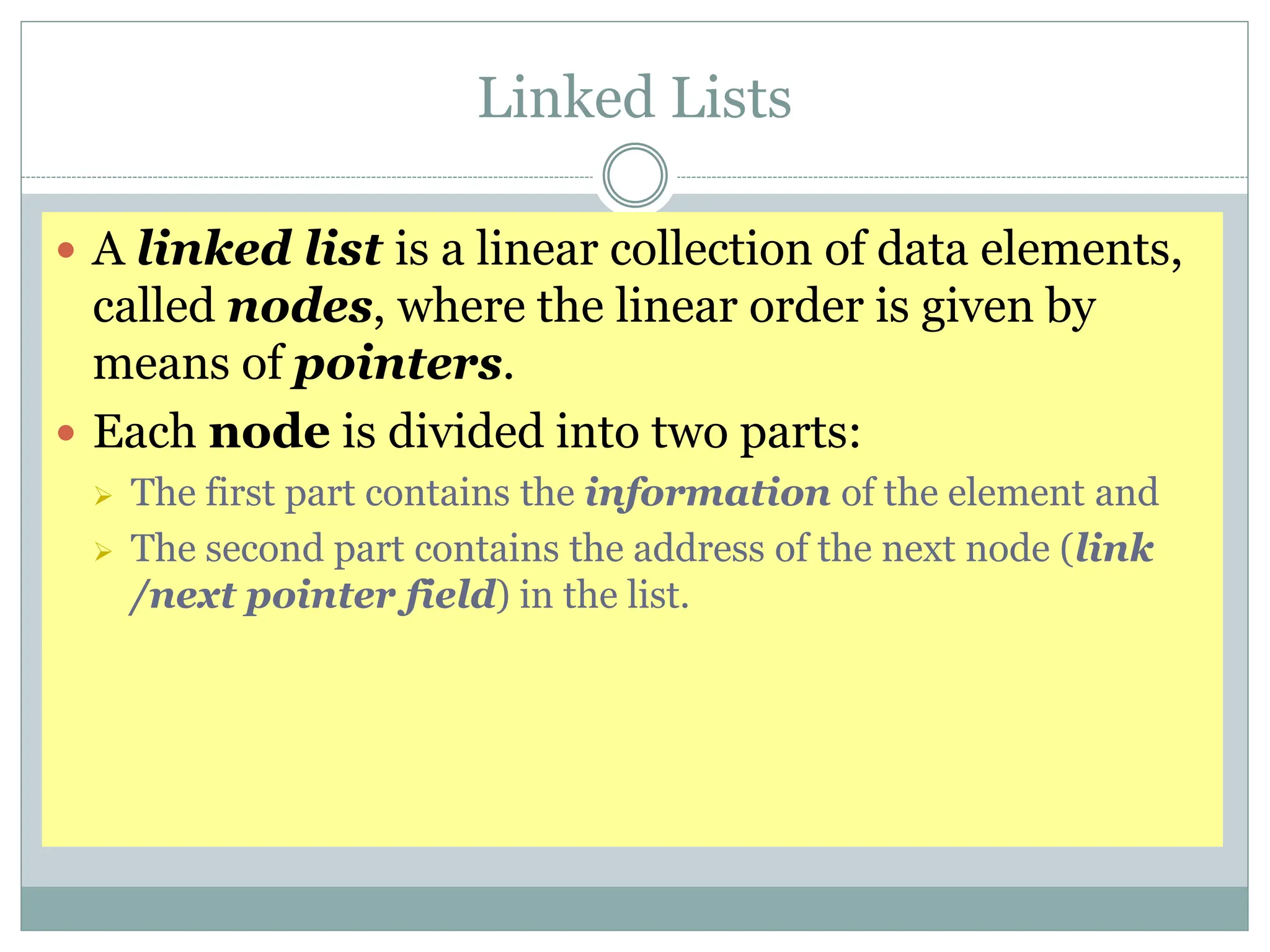 Linked List.ppt Linked List Datastructure concepts | PPT Linked List.ppt Linked List Datastructure concepts | PPT