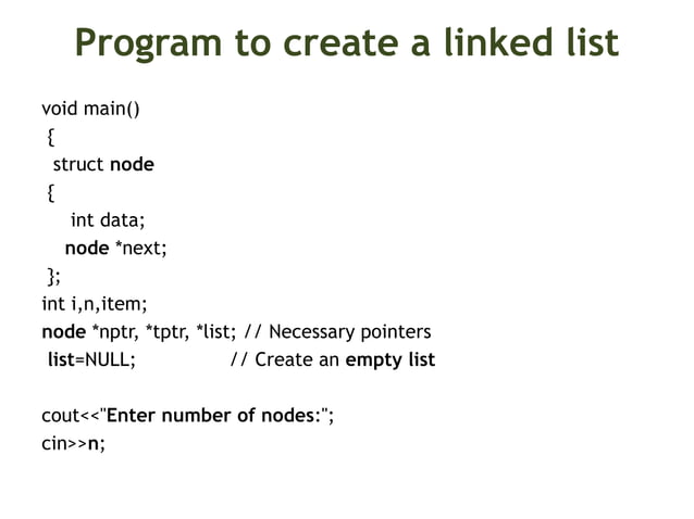 Data Structures with C Linked List | PPT