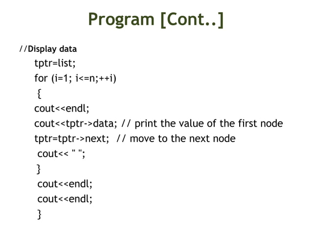 Data Structures with C Linked List | PPT