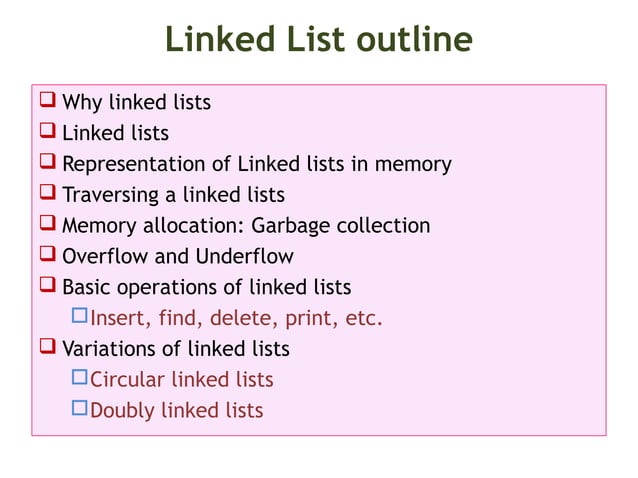 Data Structures with C Linked List | PPT