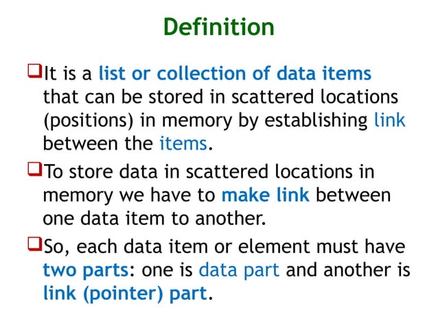 Data Structures with C Linked List | PPT