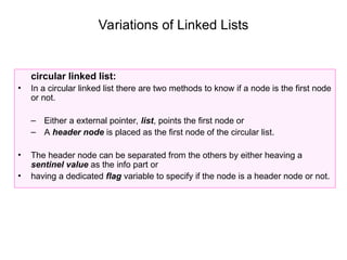 linked list2.ppt linked list part 2 ppt | PPT