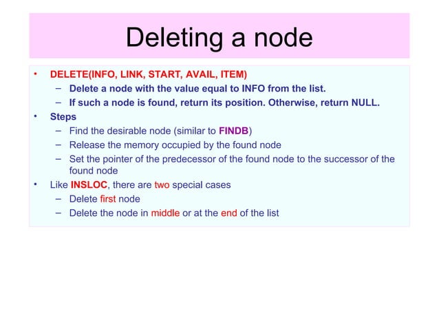 linked list2.ppt linked list part 2 ppt | PPT