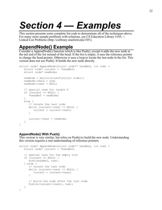 Linked list basics | PDF