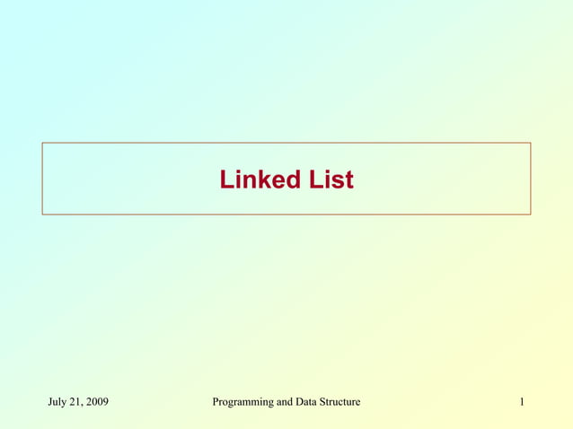 linked list | PPT