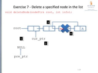 COMP2710: Software Construction - Linked list exercises | PPT