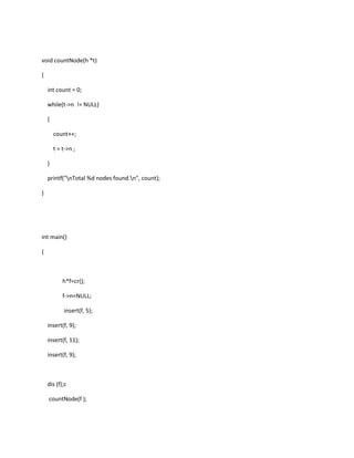 Linked list searching deleting inserting | PDF