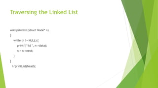 Linked list in c | PPTX