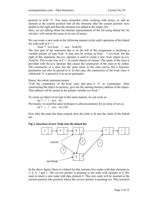 computer notes - Linked list inside computer memory | PDF | Programming ...