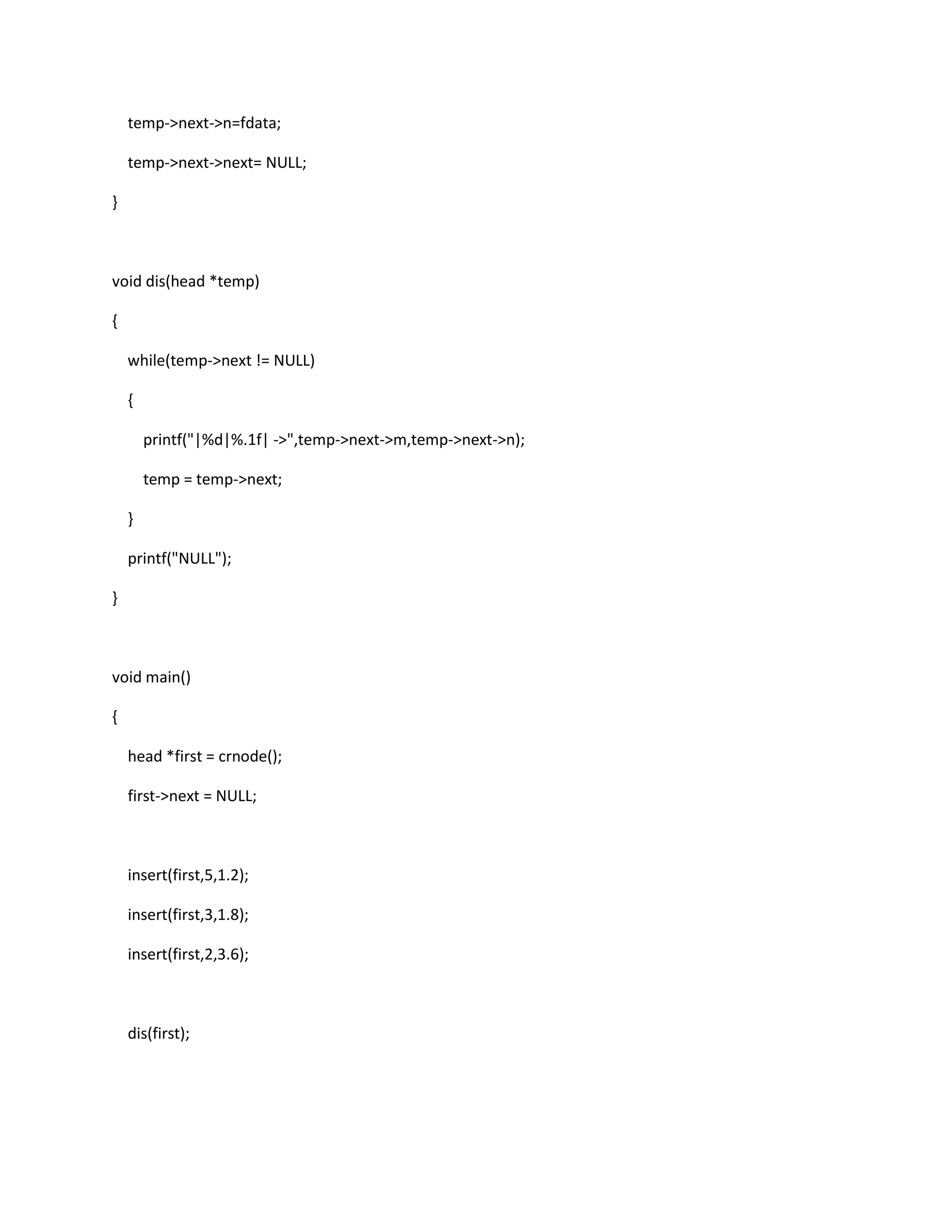 Linked list int_data_fdata | PDF
