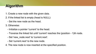 Linked List Presentation in data structurepptx | PPT