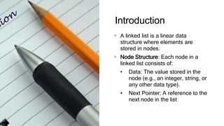Linked List Presentation in data structurepptx | PPT
