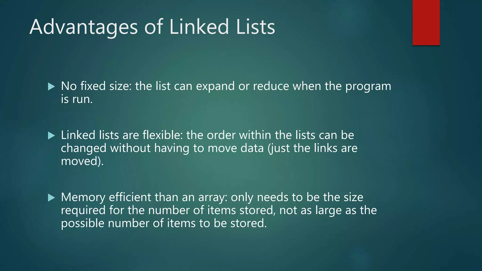 Linked Lists | PPTX | Programming Languages | Computing