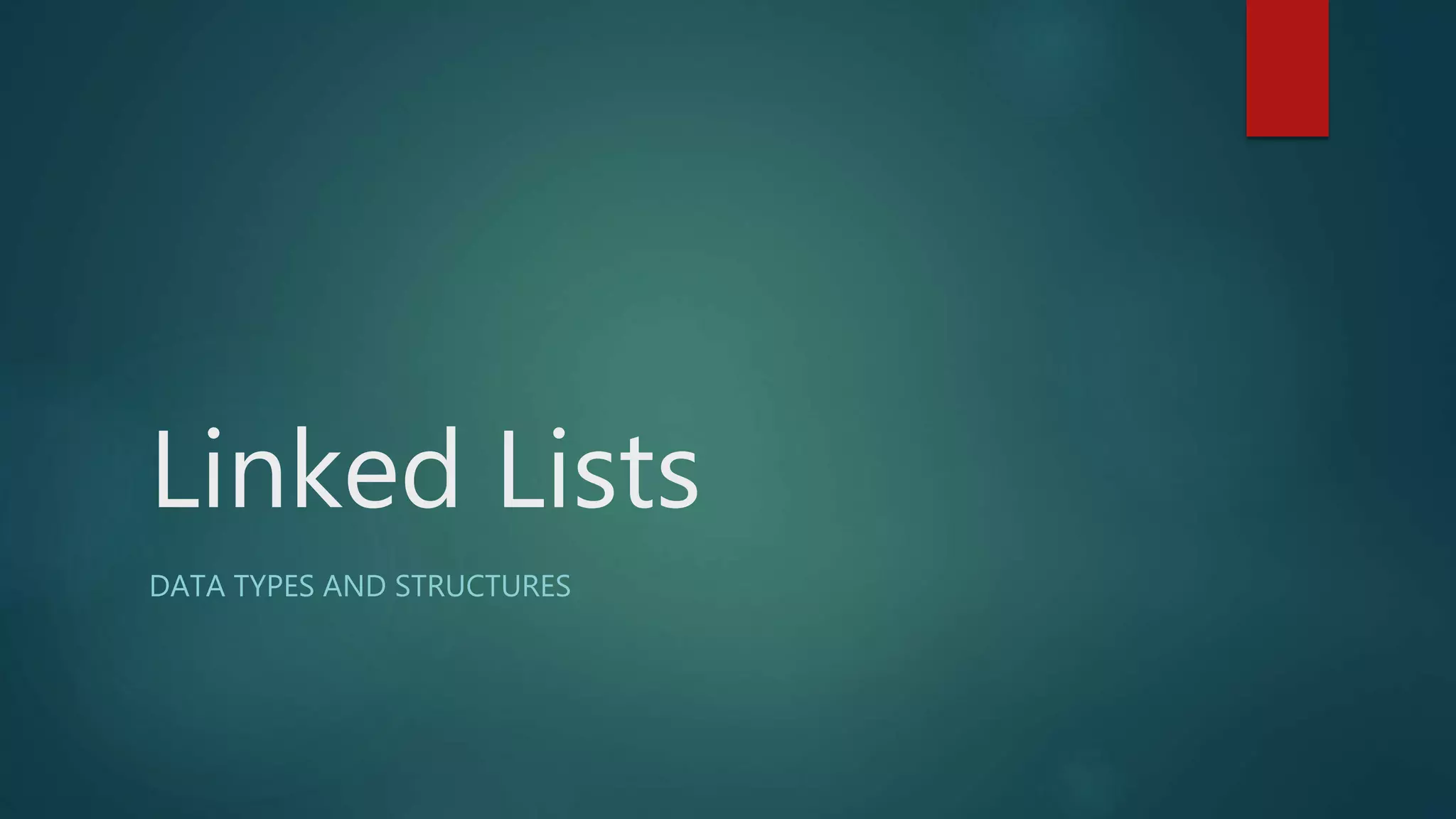 Linked Lists Ppt