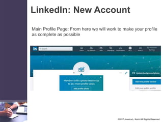 Linkedn newaccountsetup2017 | PPT