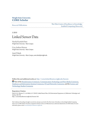 Linked sensor data | PDF