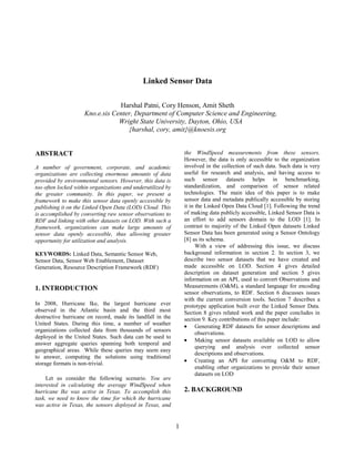 Linked sensor data | PDF