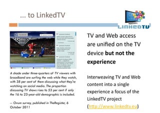 LinkedTV project overview | PPT