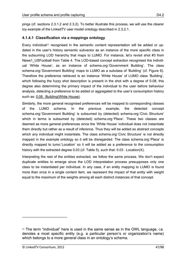 D4.2. User Profile Schema and Profile Capturing | PDF