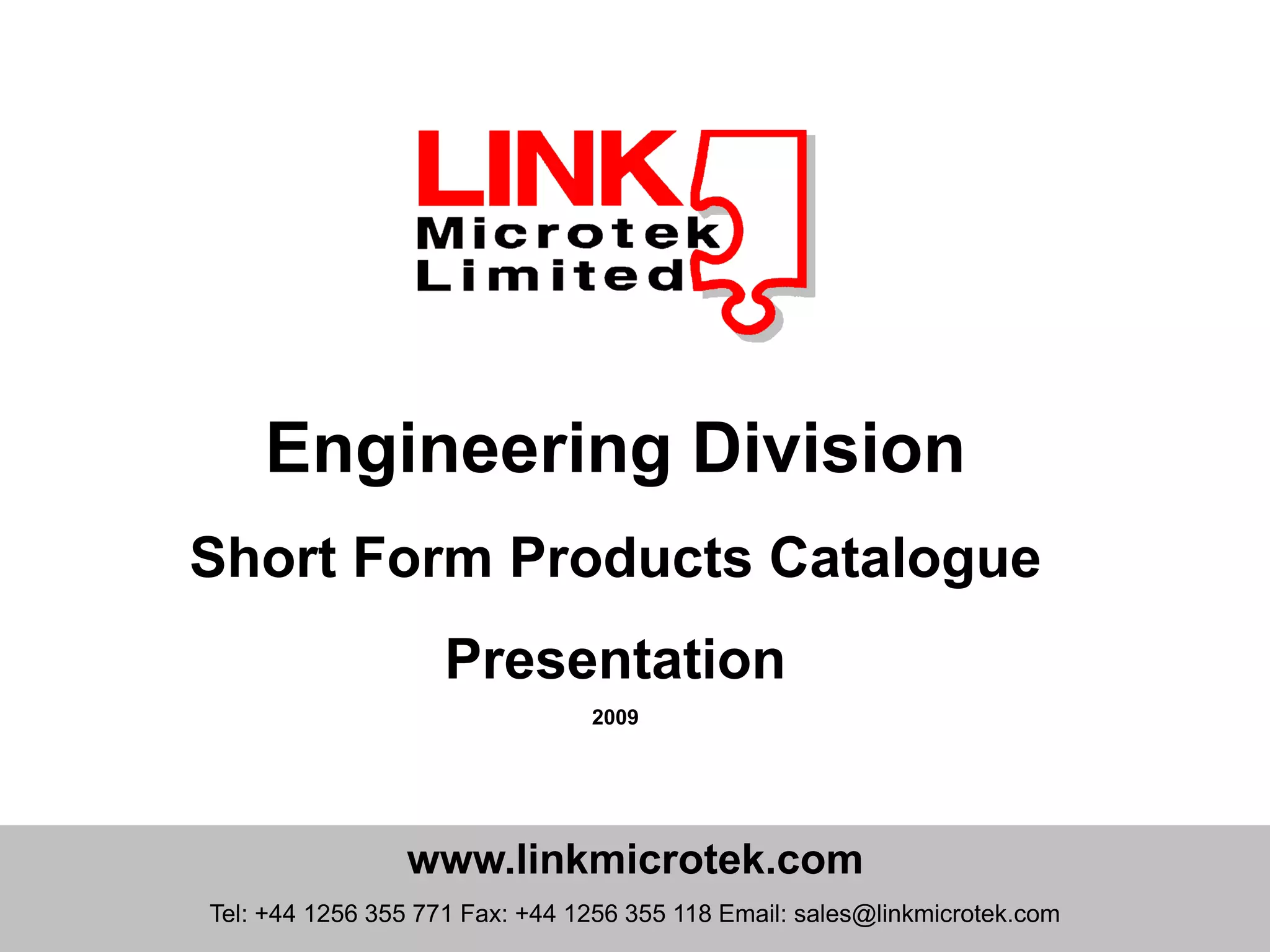 Link Engineering Catalogue 2009 | PDF