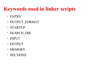 Linker scripts | PPT