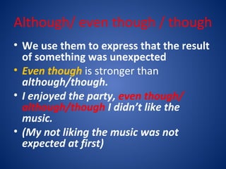 Linking words that express contrast | PPT