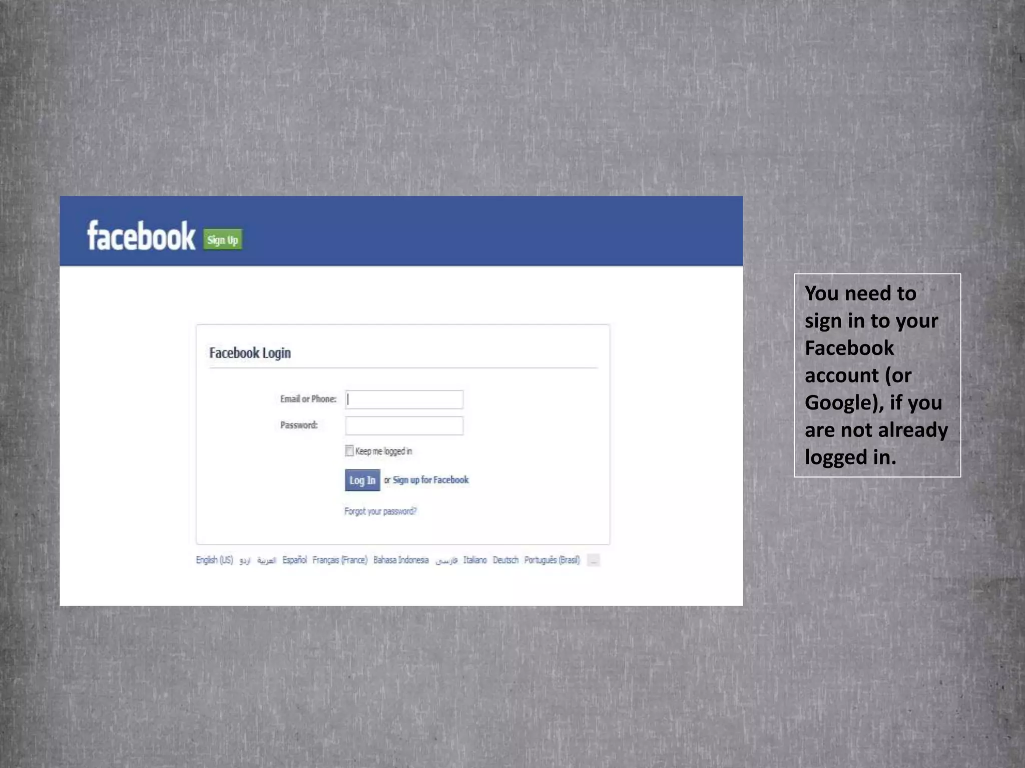 Link facebook google account 3 | PPT