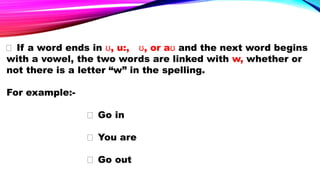 Linking in phonetic [linguistic] | PPTX