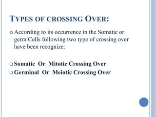 Linking and-crossing-over | PPTX