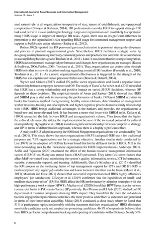 Linking Competitive Strategies with Human Resource Information System ...