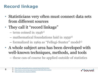Linking data without common identifiers | PPTX | Databases | Computer Software and Applications