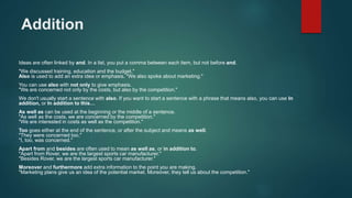 Linking words- ale puentes | PPT