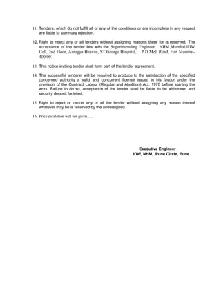 Tender Notice Sample | PDF