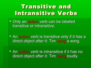 Linking and action verbs (Mariam) | PPT