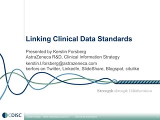 Linking clinical data standards | PPT