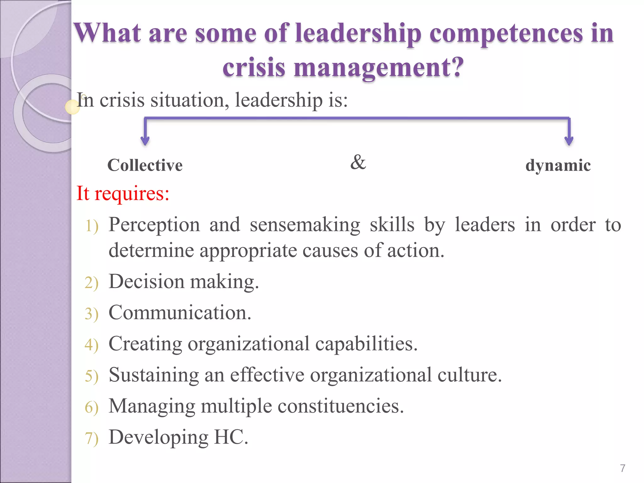 Linking crisis Management and Leadership competencies2.pptx | Executive ...