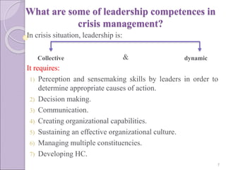 Linking crisis Management and Leadership competencies2.pptx | Executive ...