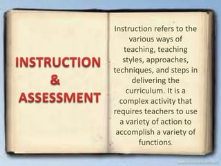 Linking curriculum, instruction & assessment | PPTX