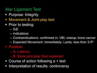 Alar Ligament Test