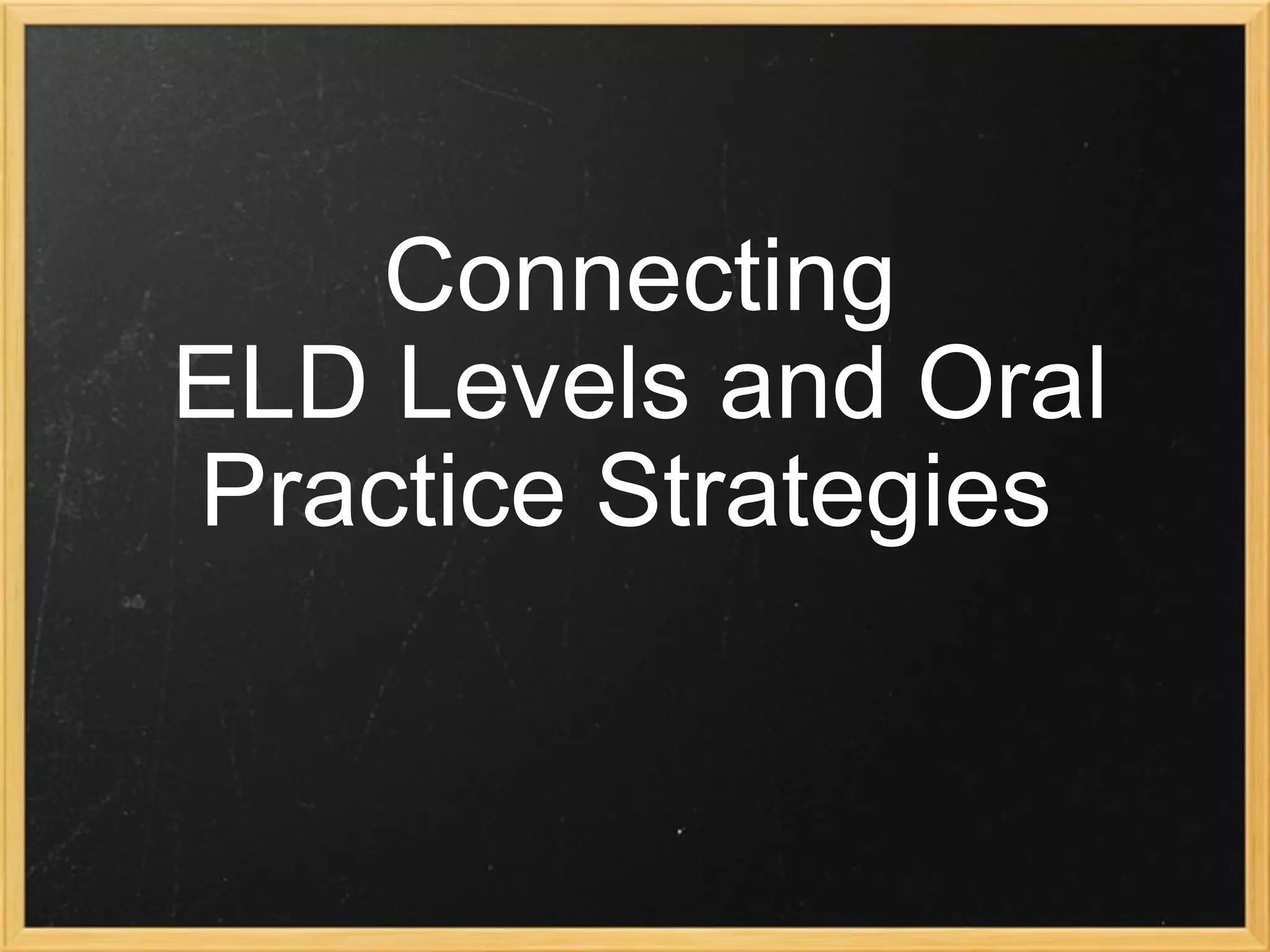 Oral Language Strategies | PPT