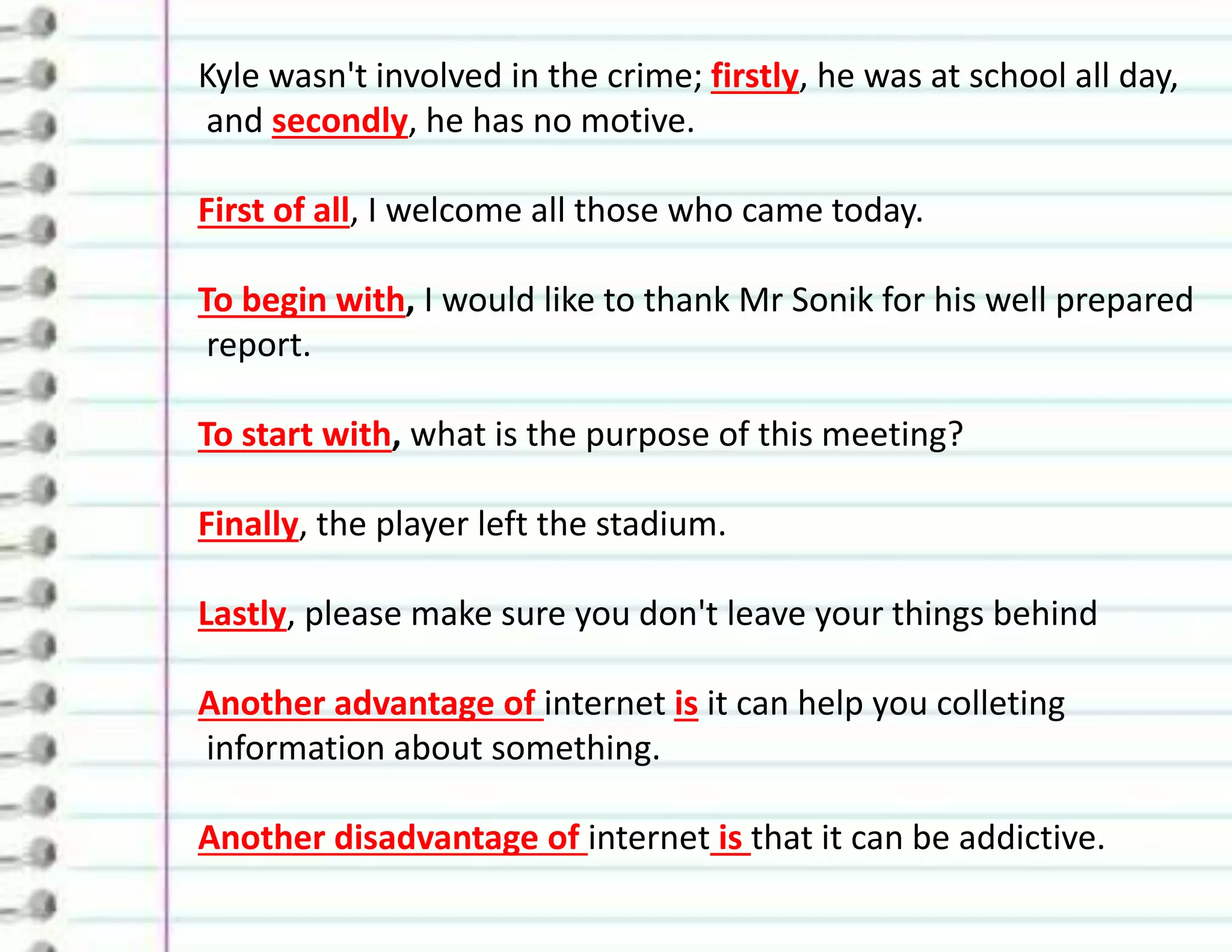 Linking examples | PPT