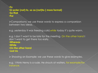 Linking expressions | PPTX