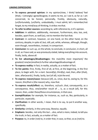 Linking expressions | DOCX