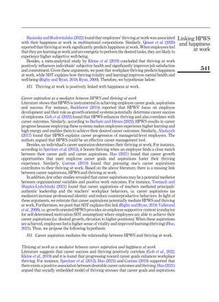 Linking high-performance work systems and happiness at work role of career aspiration and ...